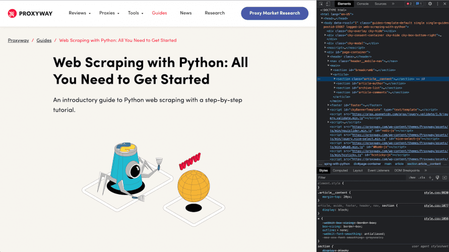 Web Scraping With Python All You Need To Get Started Proxyway